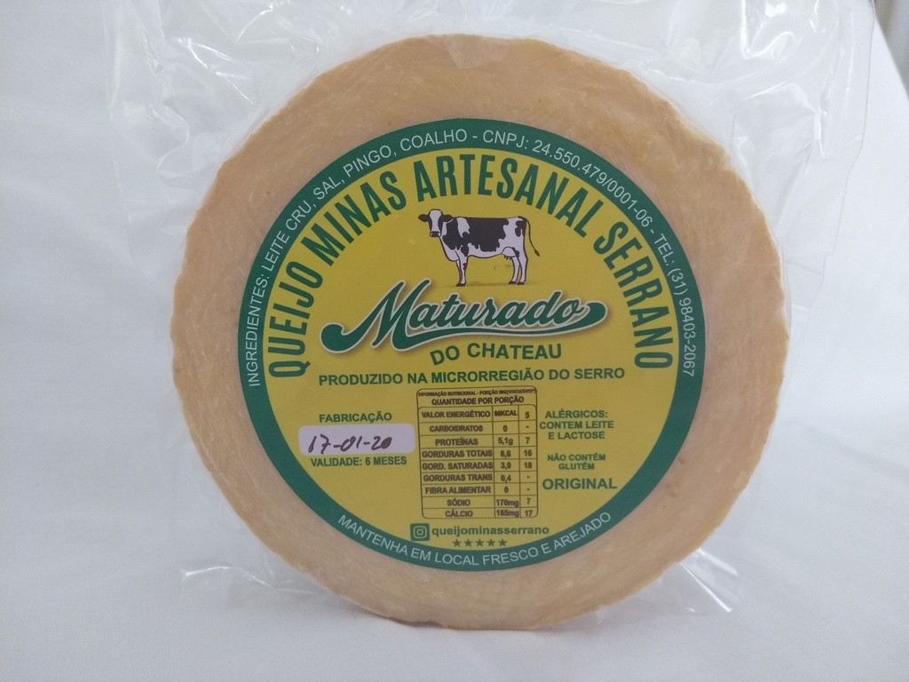 QUEIJO SERRANO ARTESANAL MATURADO aprox. 550g | Villa Lourdes